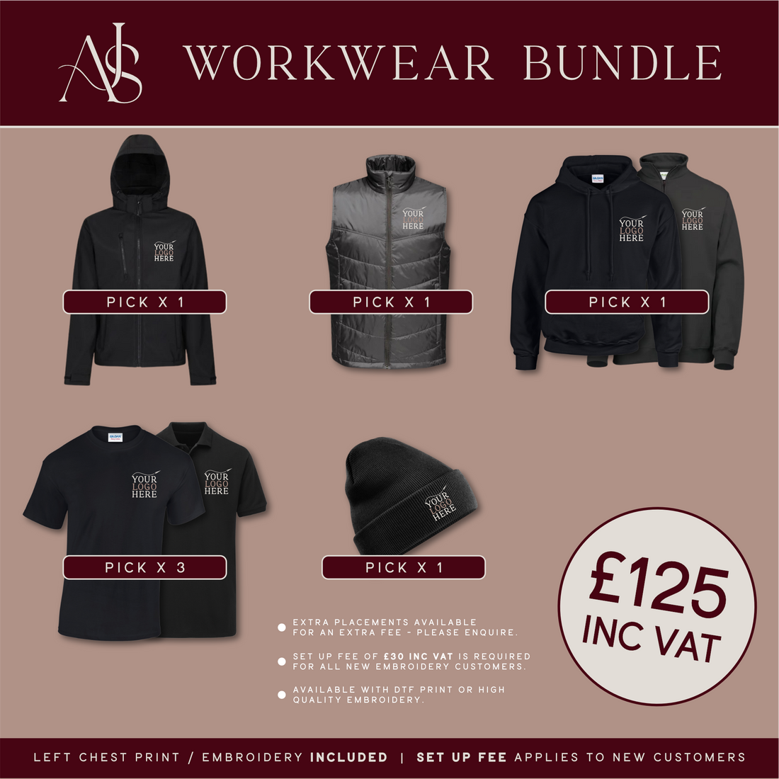 WORKWEAR BUNDLE – AJS Embroidery and Printing